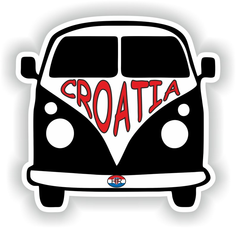 Van Croatia Sticker for Car Truck Mobile Home Caravane Laptop Book ...