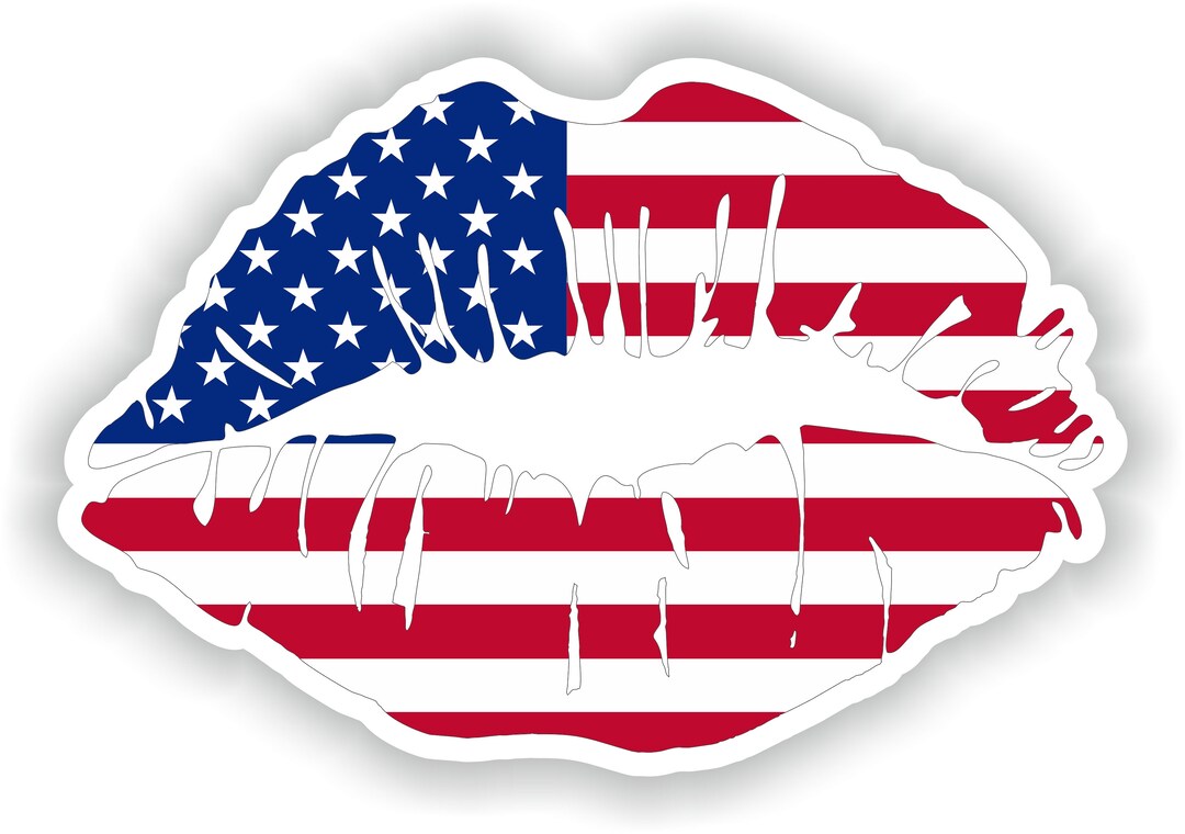 United States USA Lips Flag - Digital File Download - Svg, Png, Eps ...