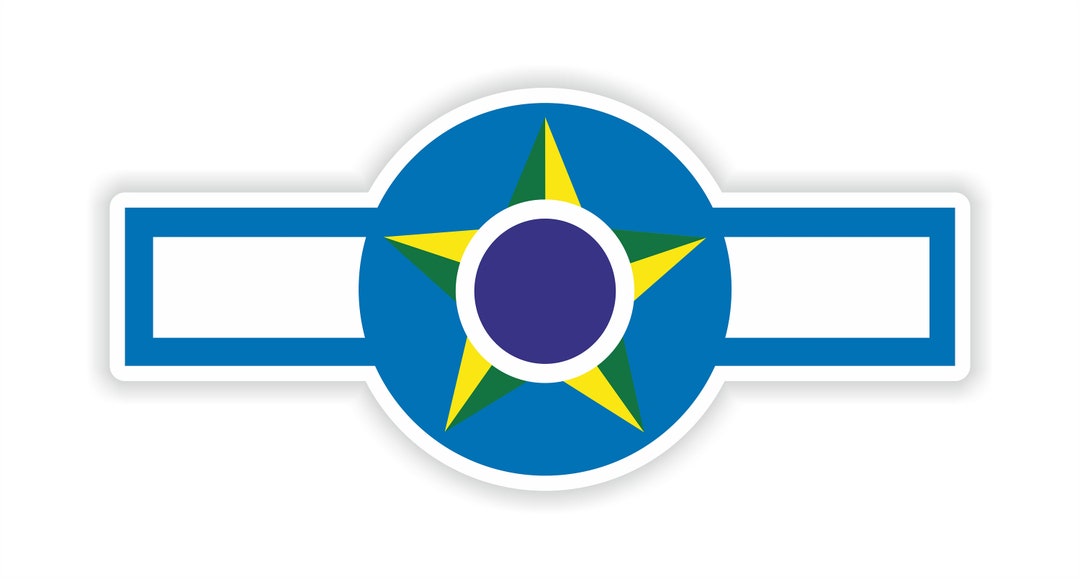 Brazil Roundel Military Sticker for Laptop Book Fridge Guitar ...