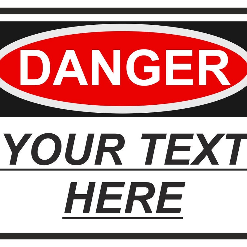 Funny Danger Stickers - Etsy