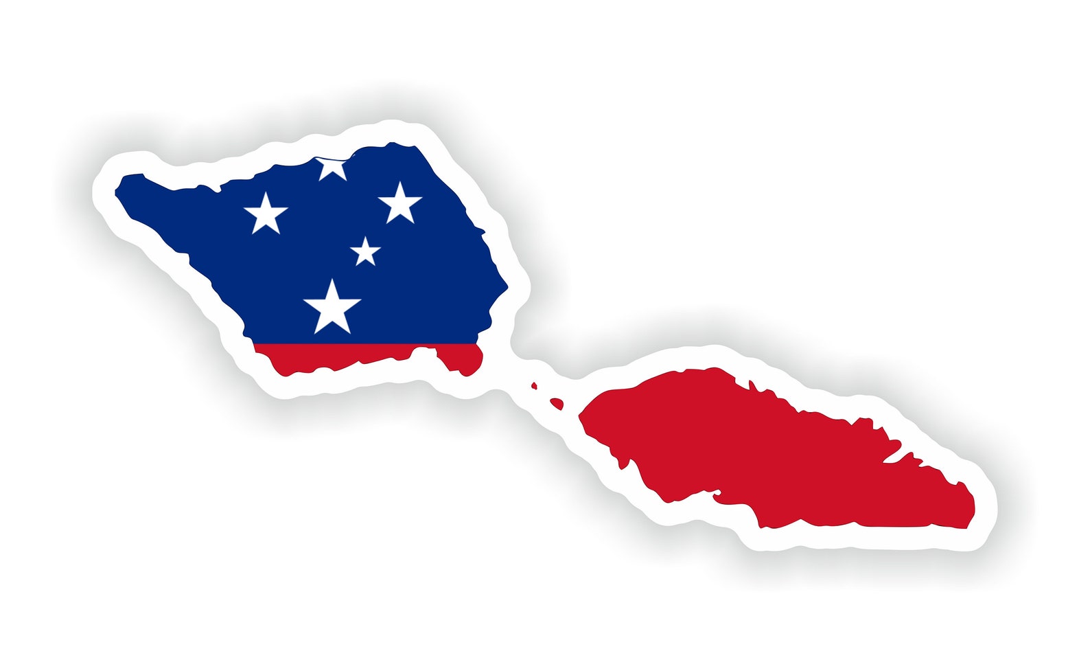 Samoa Map Flag Silhouette Sticker For Laptop Book Fridge Etsy