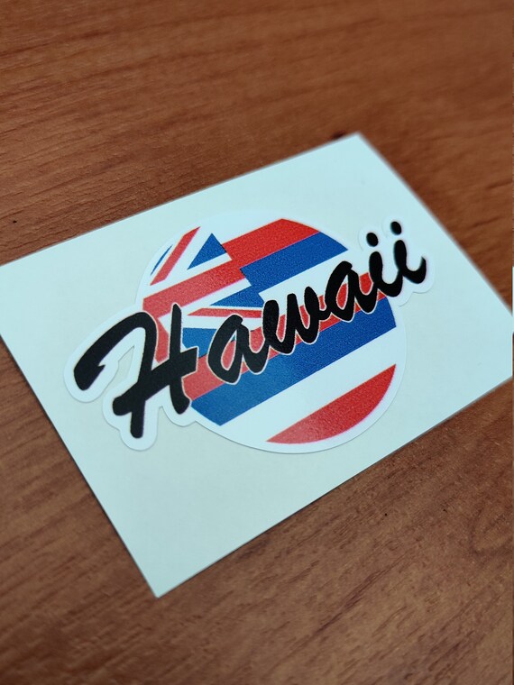 Hawaii Sticker Flag for Laptop Book Fridge Guitar Motorcycle | Etsy