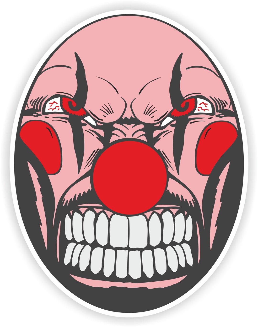 Joker Sticker for Laptop Book Fridge Guitar Motorcycle Helmet Toolbox ...