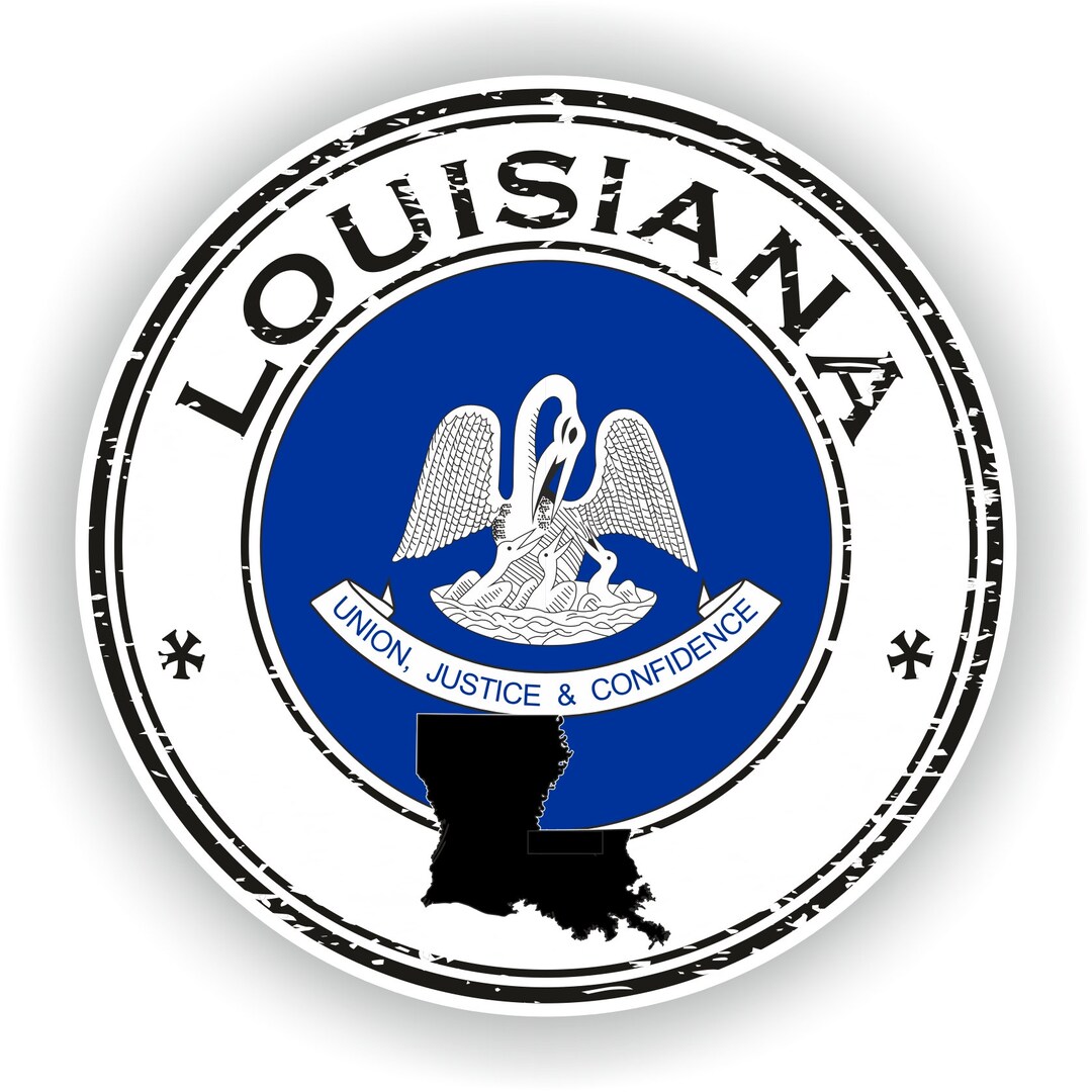 Louisiana Seal Round Flag - Digital File Download - Svg, Png, Eps, Jpg ...