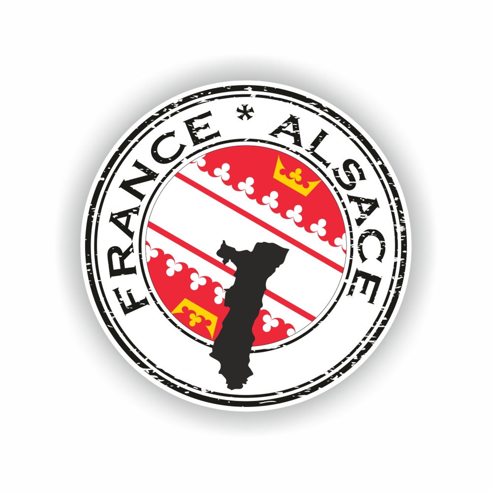 Alsace Seal Round Flag - Digital File Download - Svg, Png, Eps, Jpg - Etsy