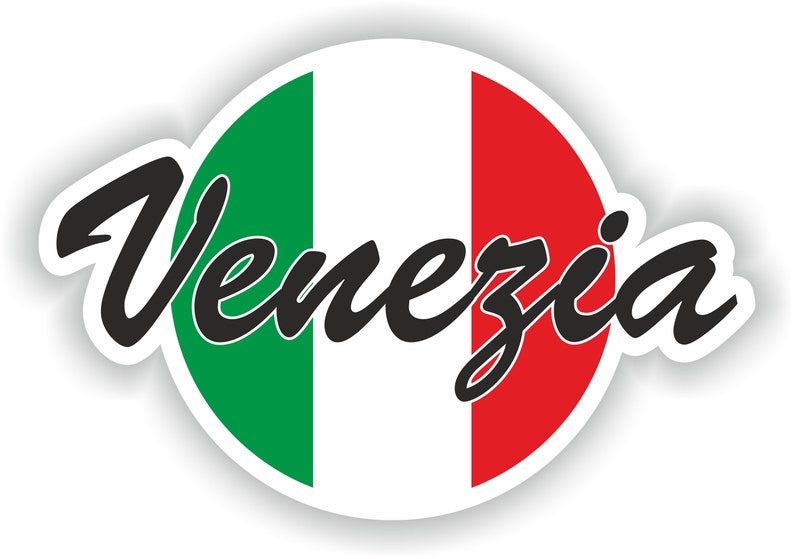 Venezia Sticker Flag for Laptop Book Fridge Guitar Motorcycle Helmet ...