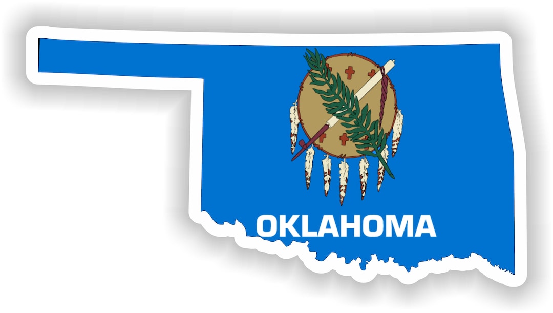 Oklahoma Map Flag - Digital File Download - Svg, Png, Eps, Jpg - Etsy
