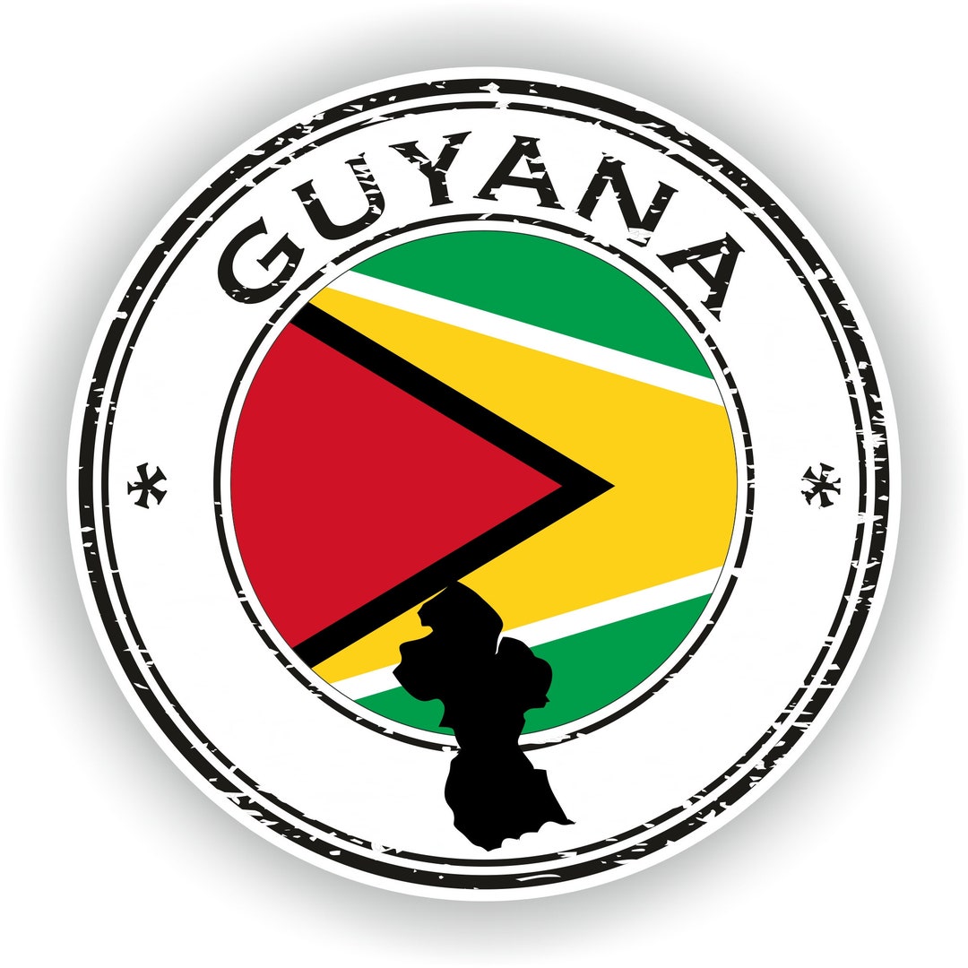 Guyana Seal Round Flag - Digital File Download - Svg, Png, Eps, Jpg - Etsy