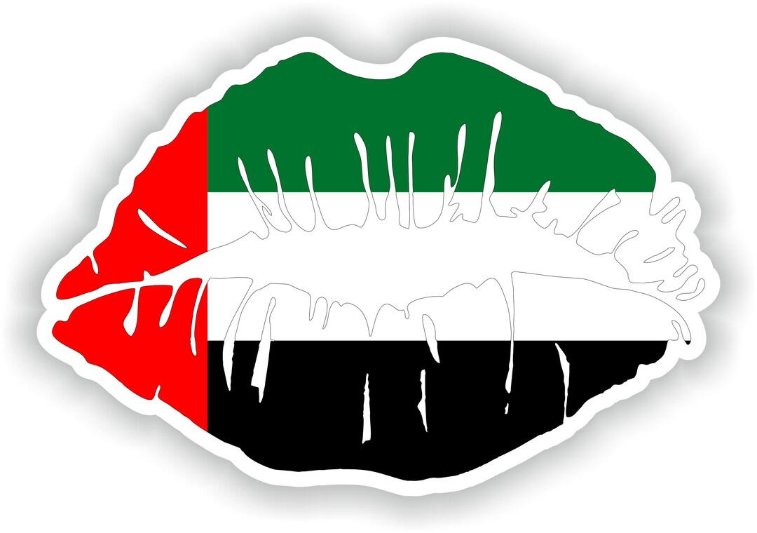 United Arab Emirates Lips Flag - Digital File Download - Svg, Png, Eps ...
