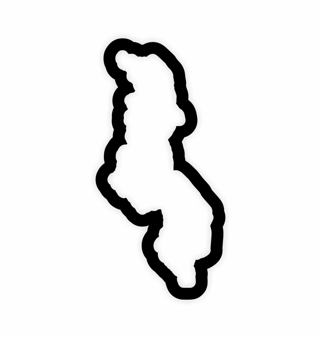 Malawi Map Flag Outline Sticker For Laptop Book Fridge Guitar