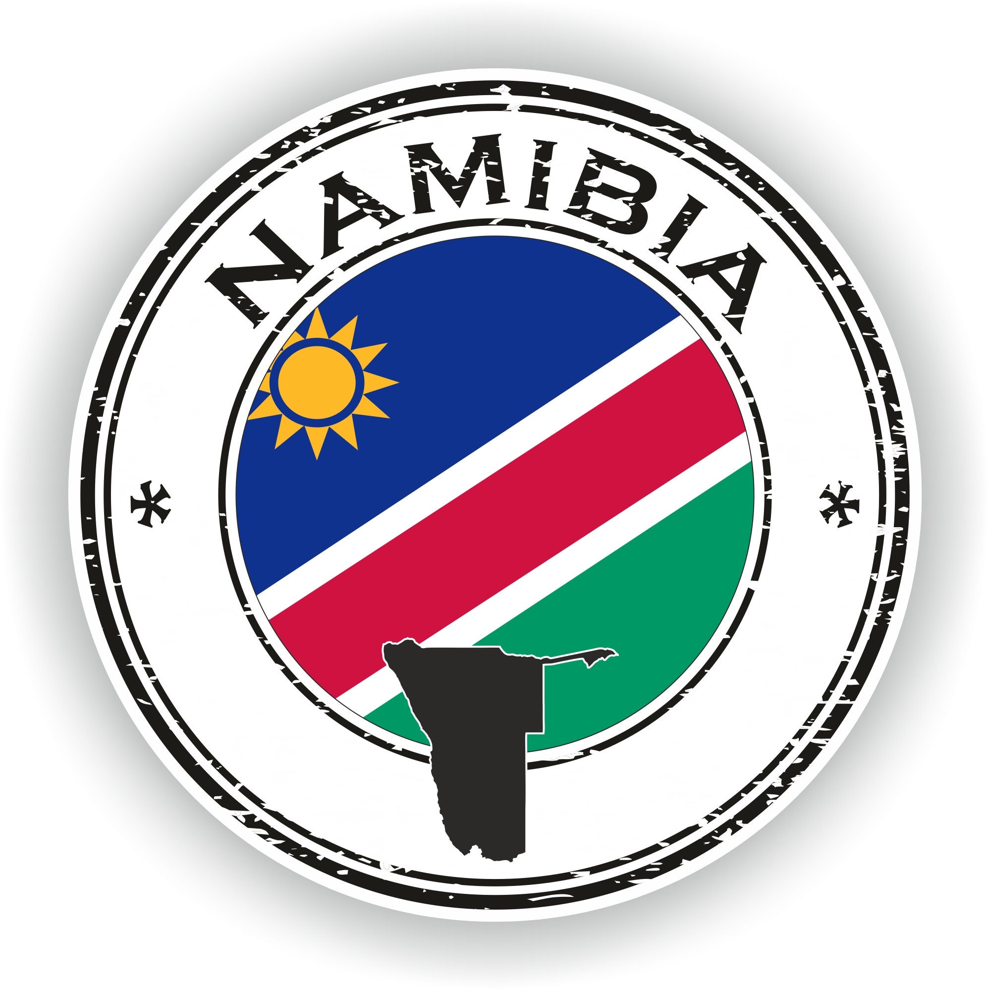 Namibia Seal Round Flag - Digital File Download - Svg, Png, Eps, Jpg - Etsy
