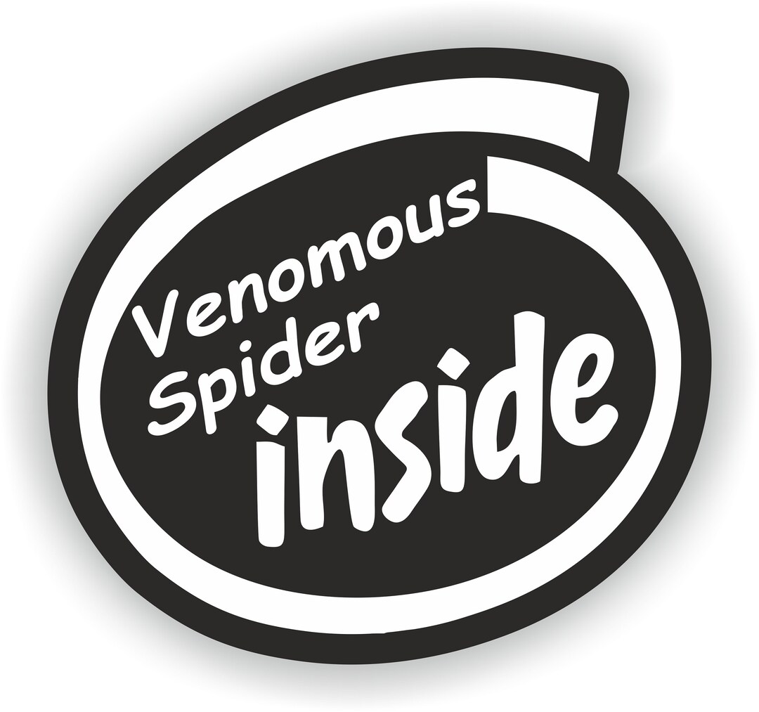 Venomous Spider Sticker for Laptop Book Fridge Guitar Motorcycle Helmet ...