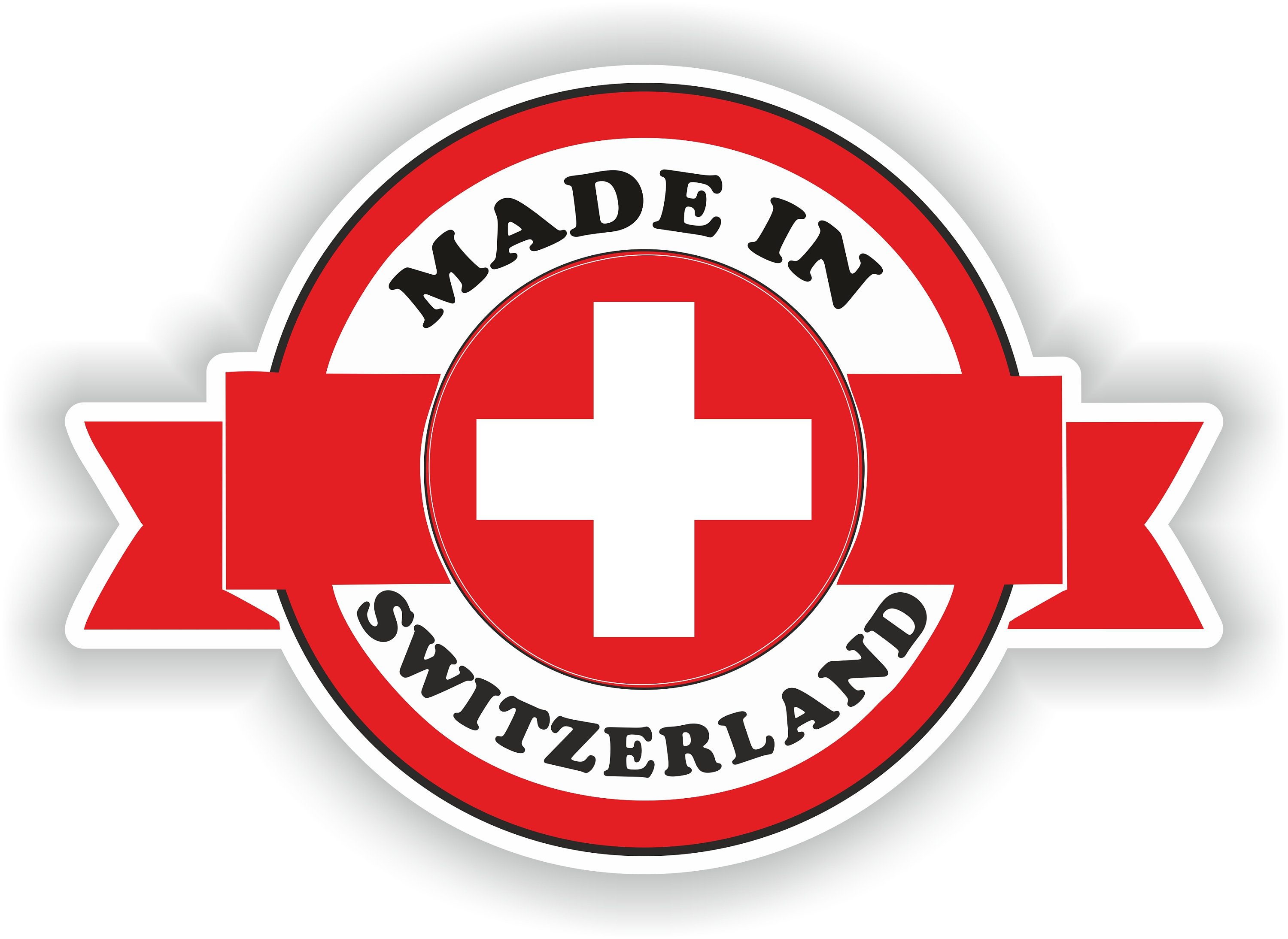 Switzerland Swiss Made In, Sticker Flag for Laptop Book Fridge Water ...