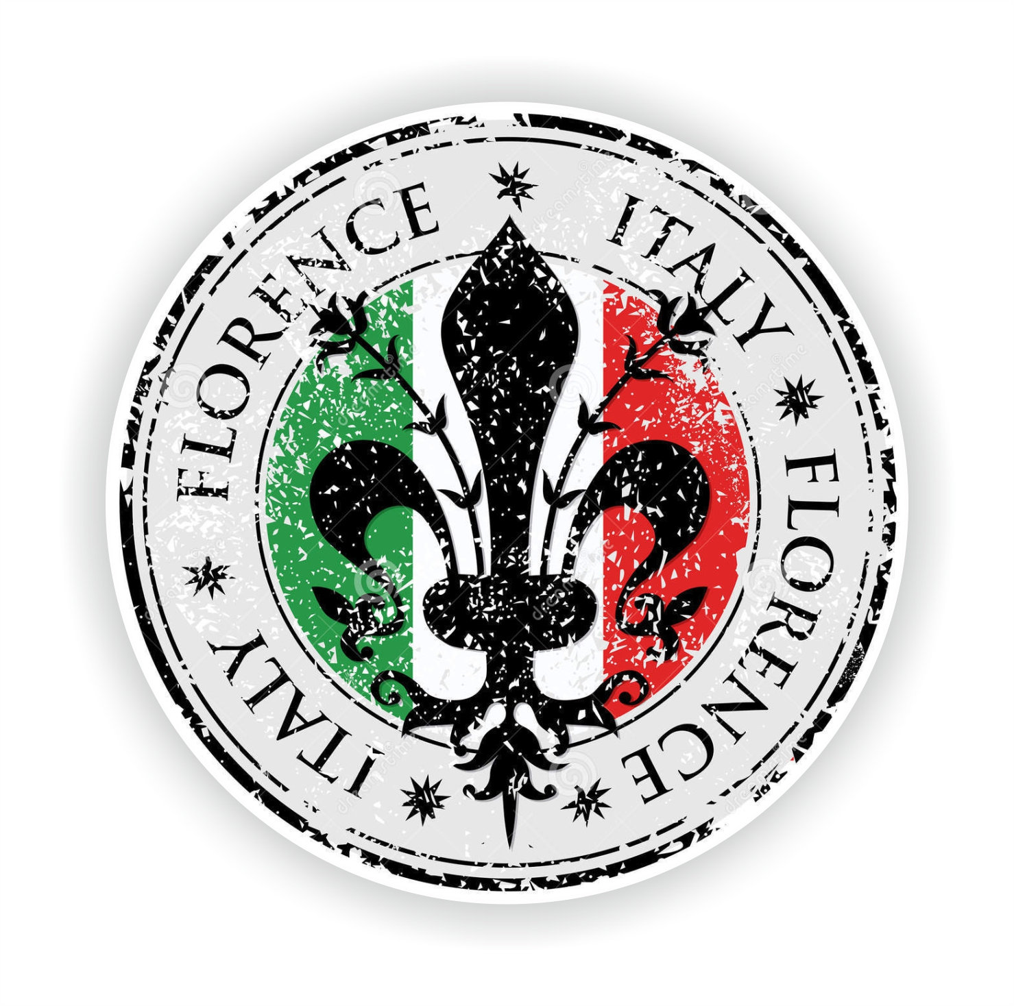 Firenze Florence Coat of Arms Sticker Italy Toscana for Bumper Laptop ...
