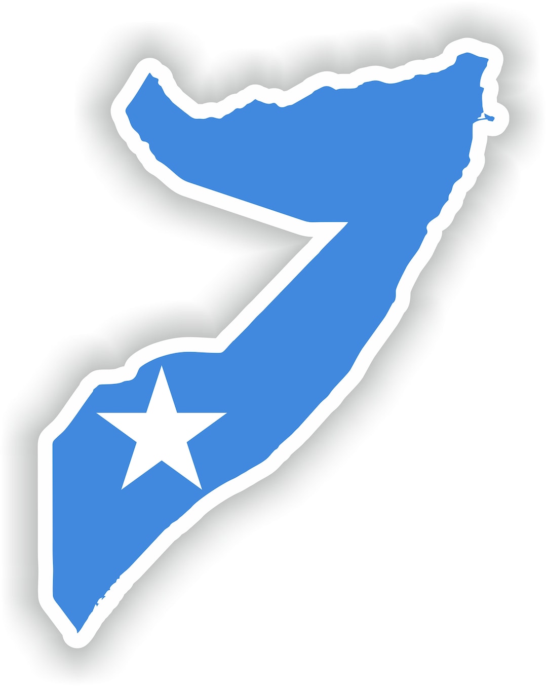 Somalia Map Sticker Flag for Laptop Book Fridge Guitar Motorcycle ...