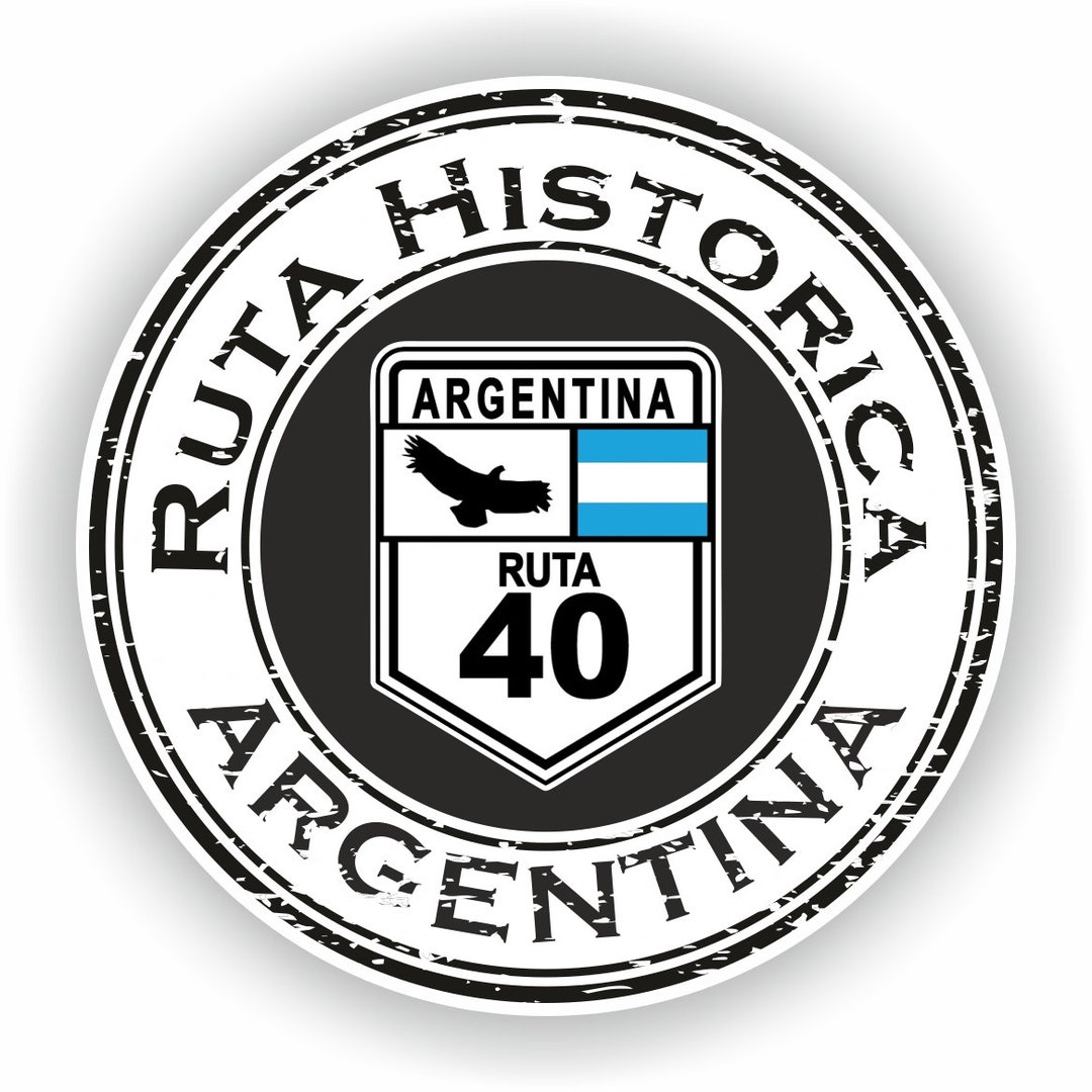 Ruta 40 Argentina High Quality Waterproof Round Sticker for Car Thermos ...