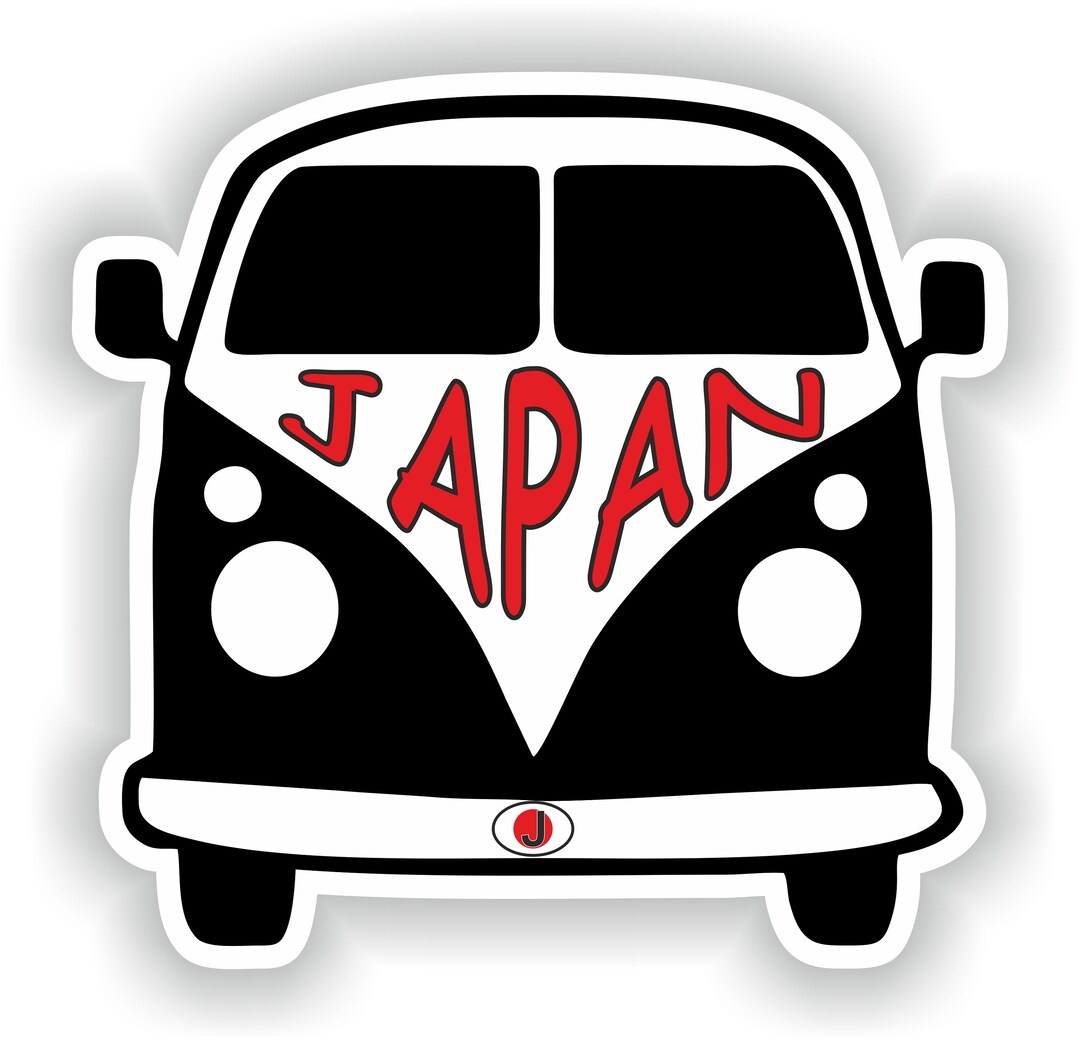 Van Japan Sticker for Car Truck Mobile Home Caravane Laptop Book Fridge ...
