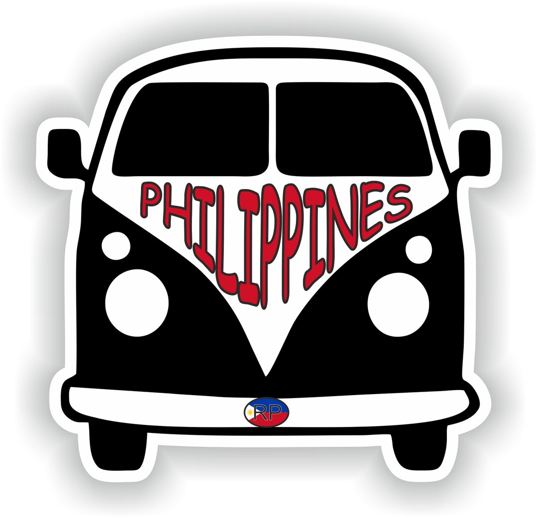 Van PHILIPPINES Sticker for Car Truck Mobile Home Caravane Laptop Book ...