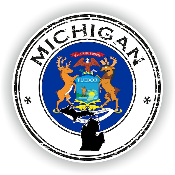 Michigan Seal Svg - Etsy