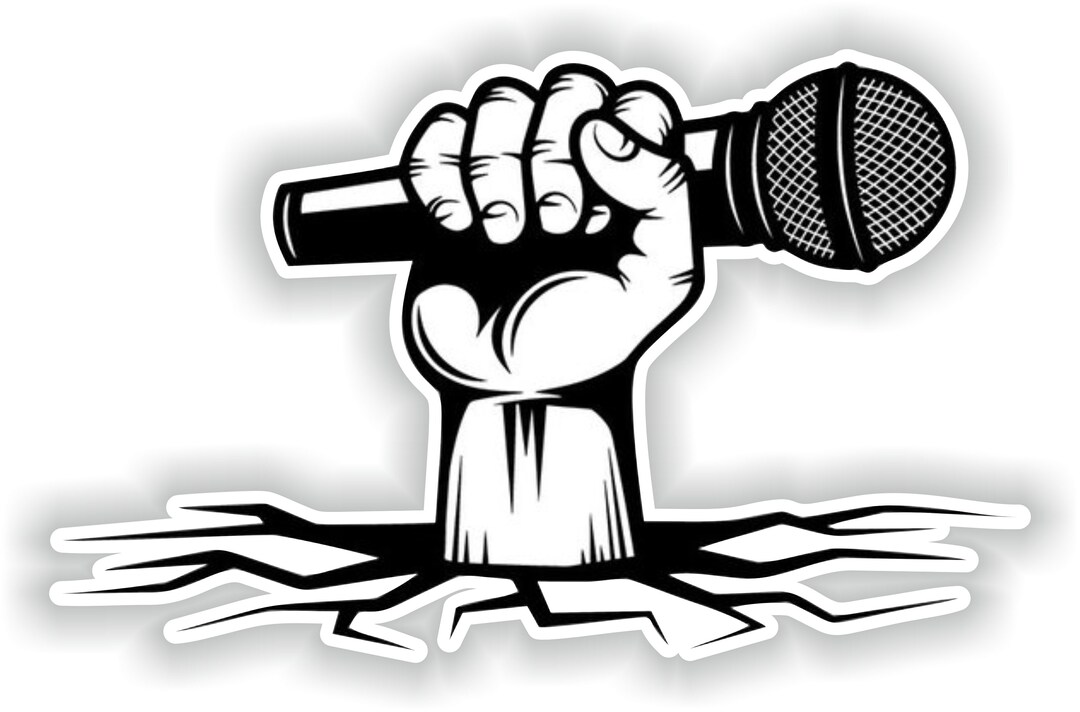 Microphone Sticker for Bumper Car Van Truck Motorcycle Helmet Toolbox ...