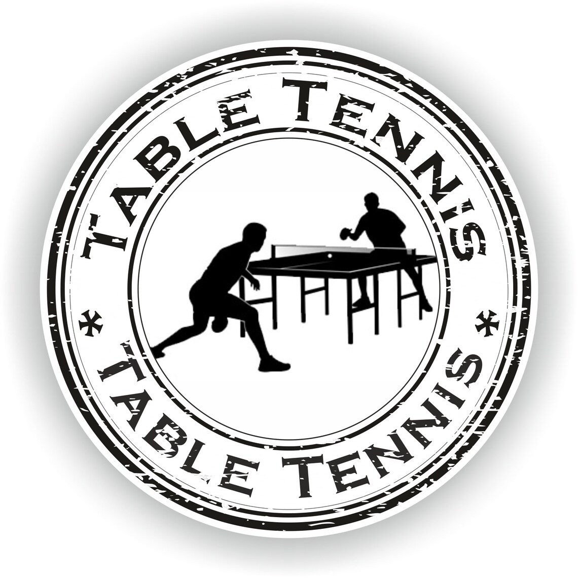 Table Tennis Sticker Sports for Laptop Book Fridge Guitar Motorcycle ...