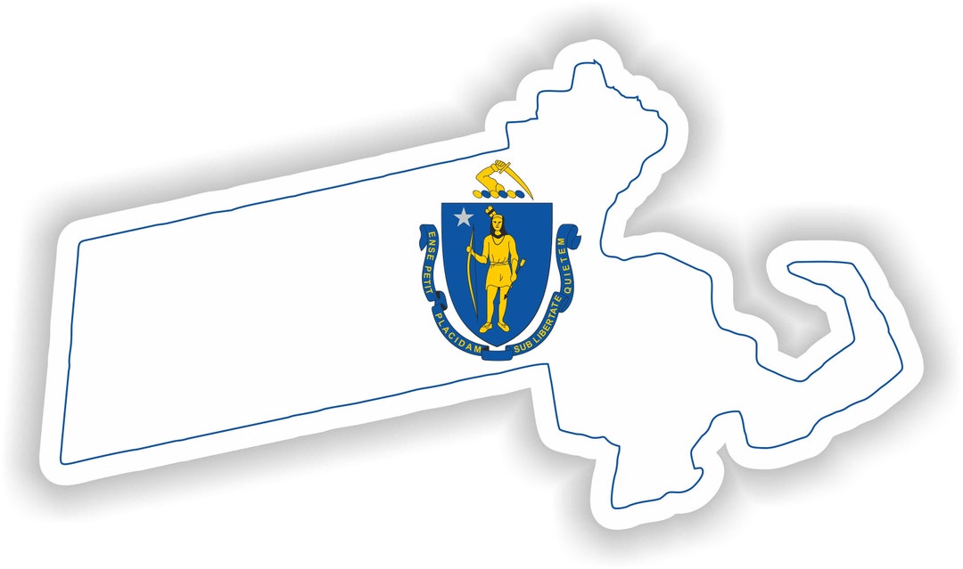 Massachusetts Map Flag - Digital File Download - Svg, Png, Eps, Jpg - Etsy