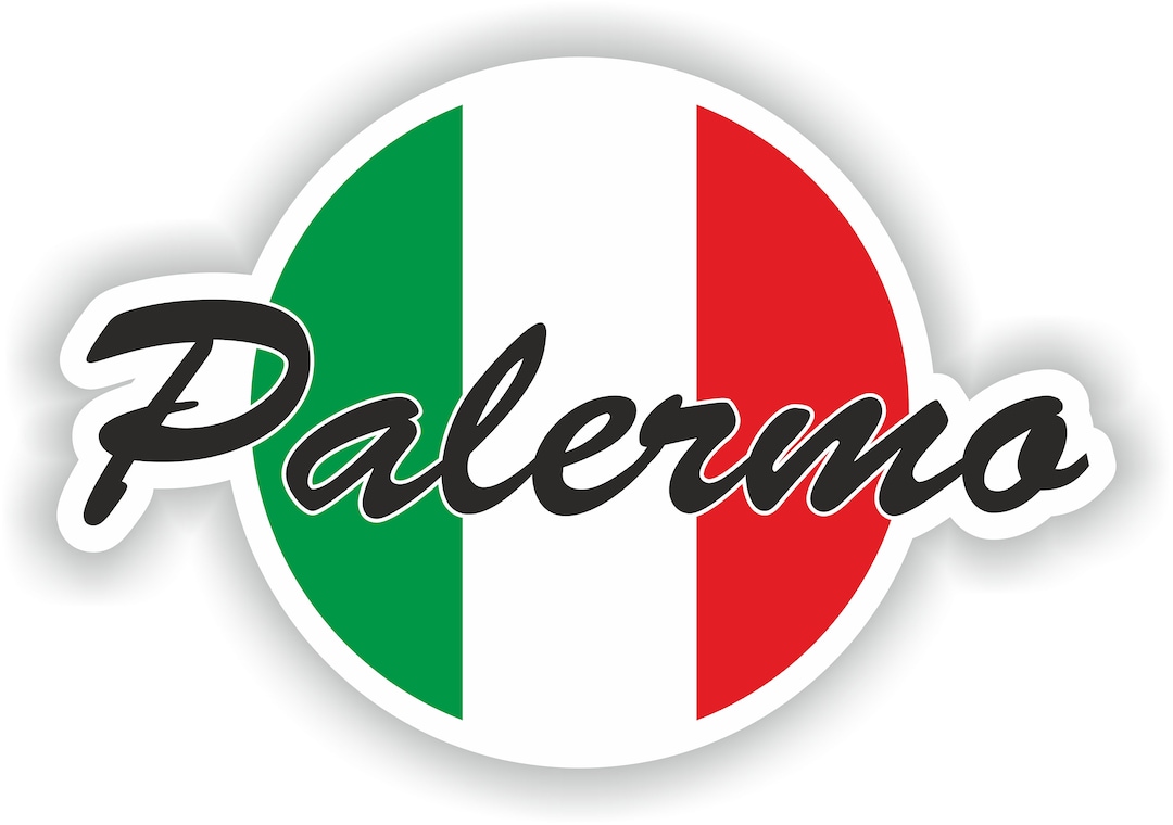 Palermo Sticker Flag for Laptop Book Fridge Guitar Motorcycle Helmet ...
