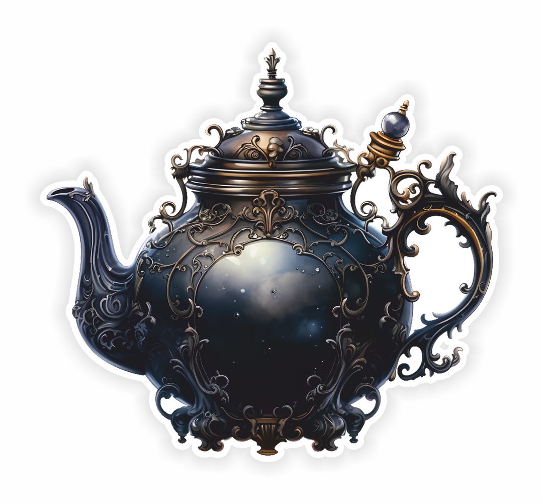 Dark Academia Gothic Teapot #44 Vinyl Waterproof Sticker - Etsy