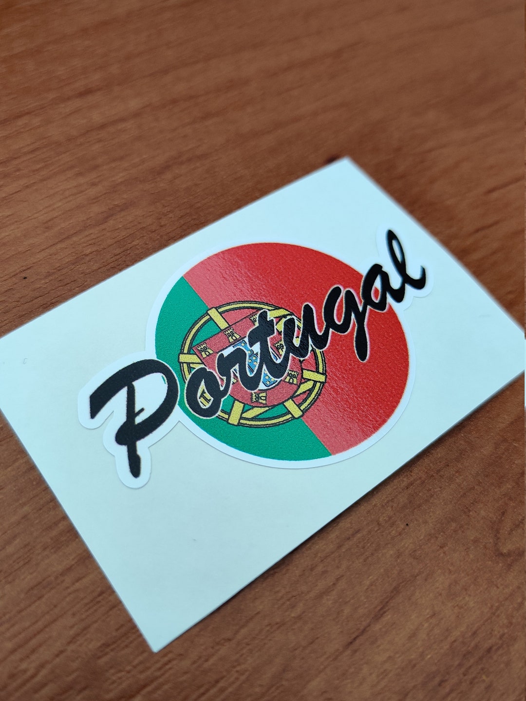 Portugal Round Flag Sticker for Laptop Book Fridge Guitar Motorcycle ...