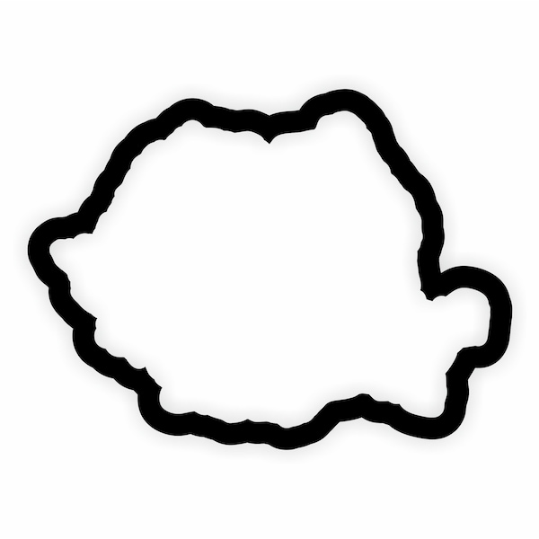 Romania Map Etsy