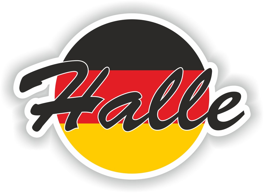 Halle Sticker Flag for Laptop Book Fridge Guitar Motorcycle Helmet ...