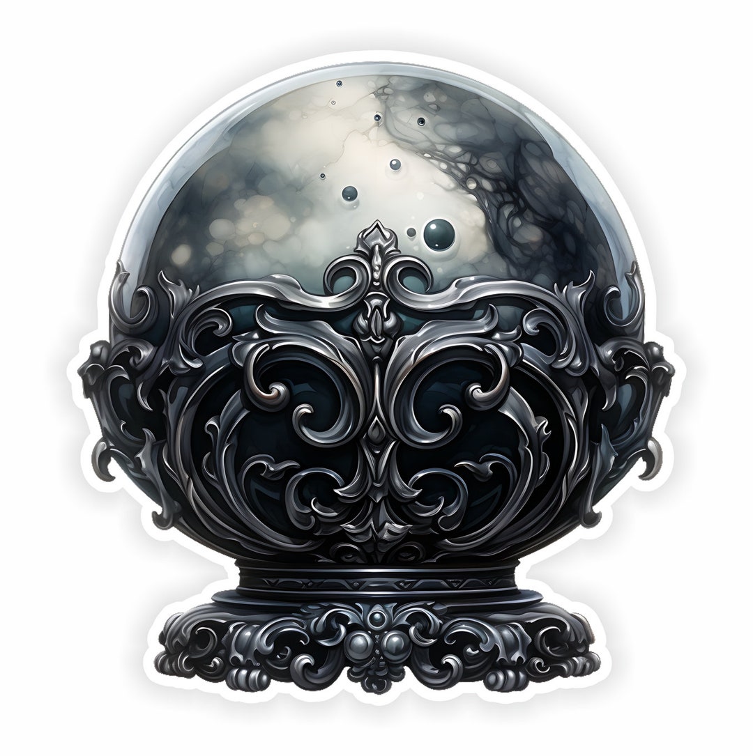 Dark Academia Gothic Crystal Ball #20 Vinyl Waterproof Sticker - Etsy