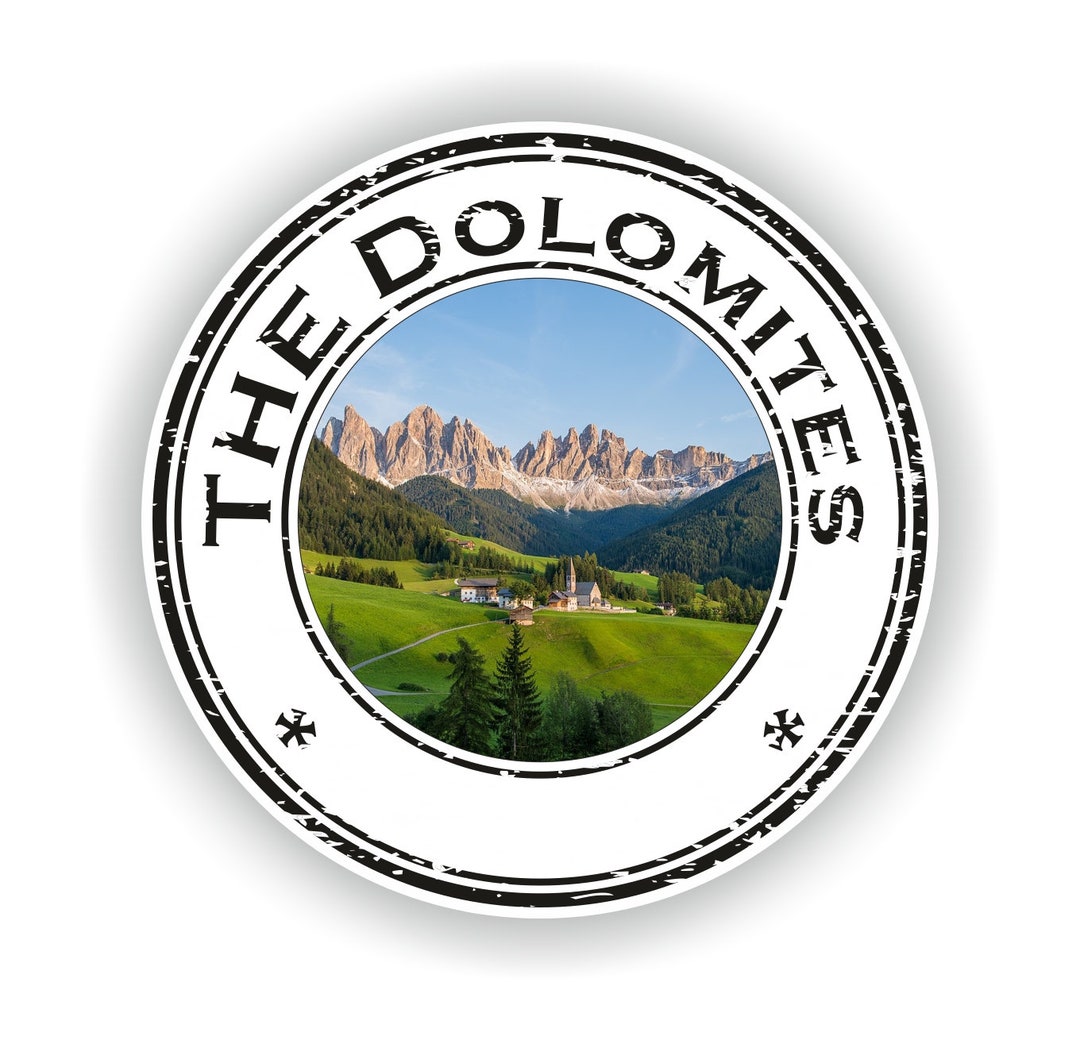 The Dolomites Seal Sticker Round Flag for Laptop Book Fridge Guitar ...