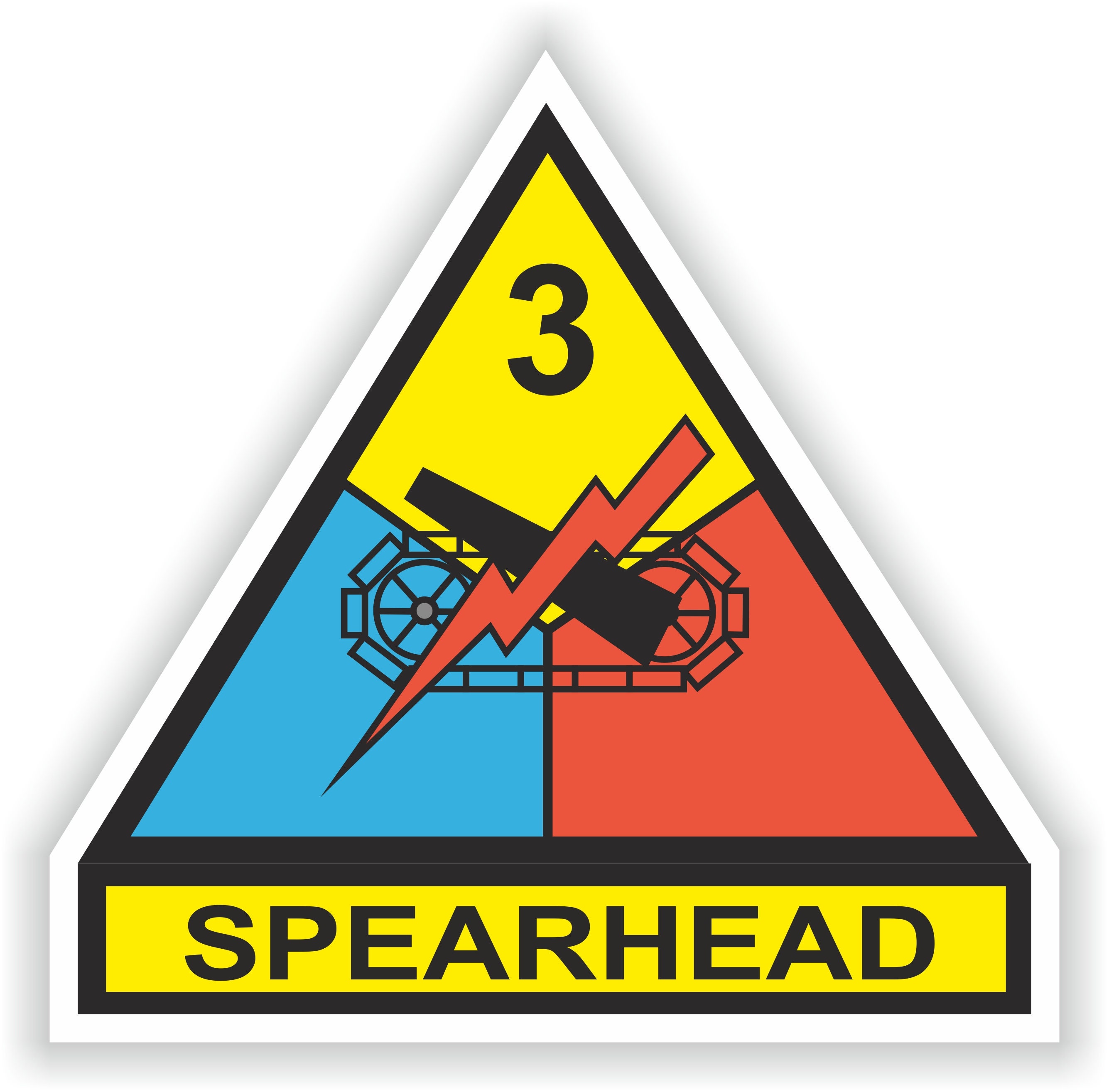 3rd Armored Division Spearhead Military Sticker for Laptop Book Fridge ...