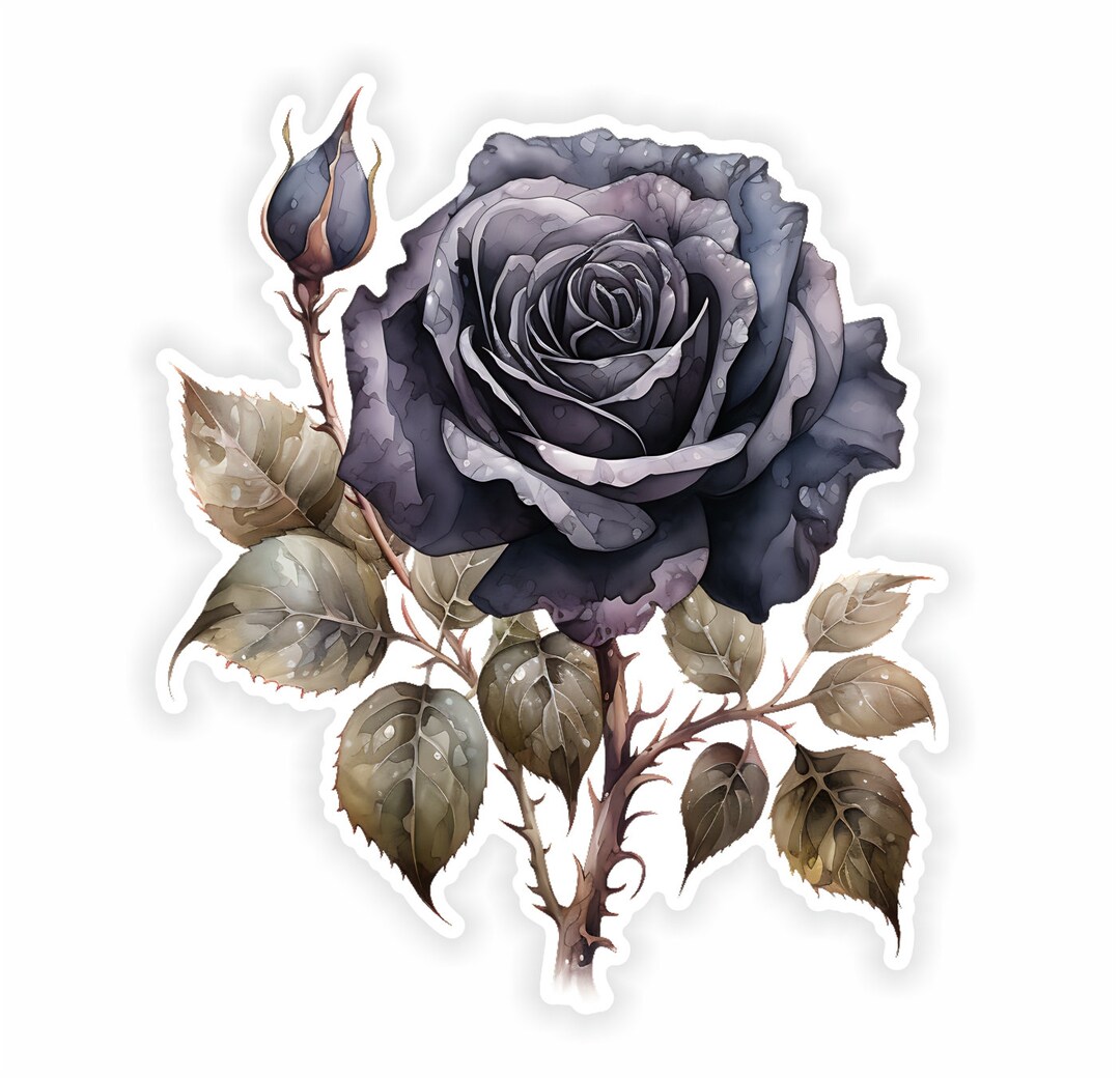 Dark Academia Gothic Rose #18 Vinyl Waterproof Sticker - Etsy