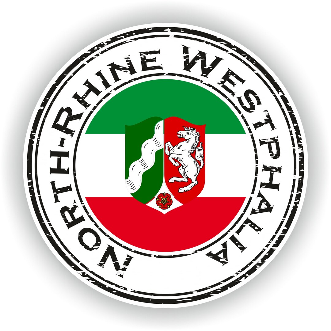 North-rhine Westphalia Seal Round Flag - Digital File Download - Svg ...