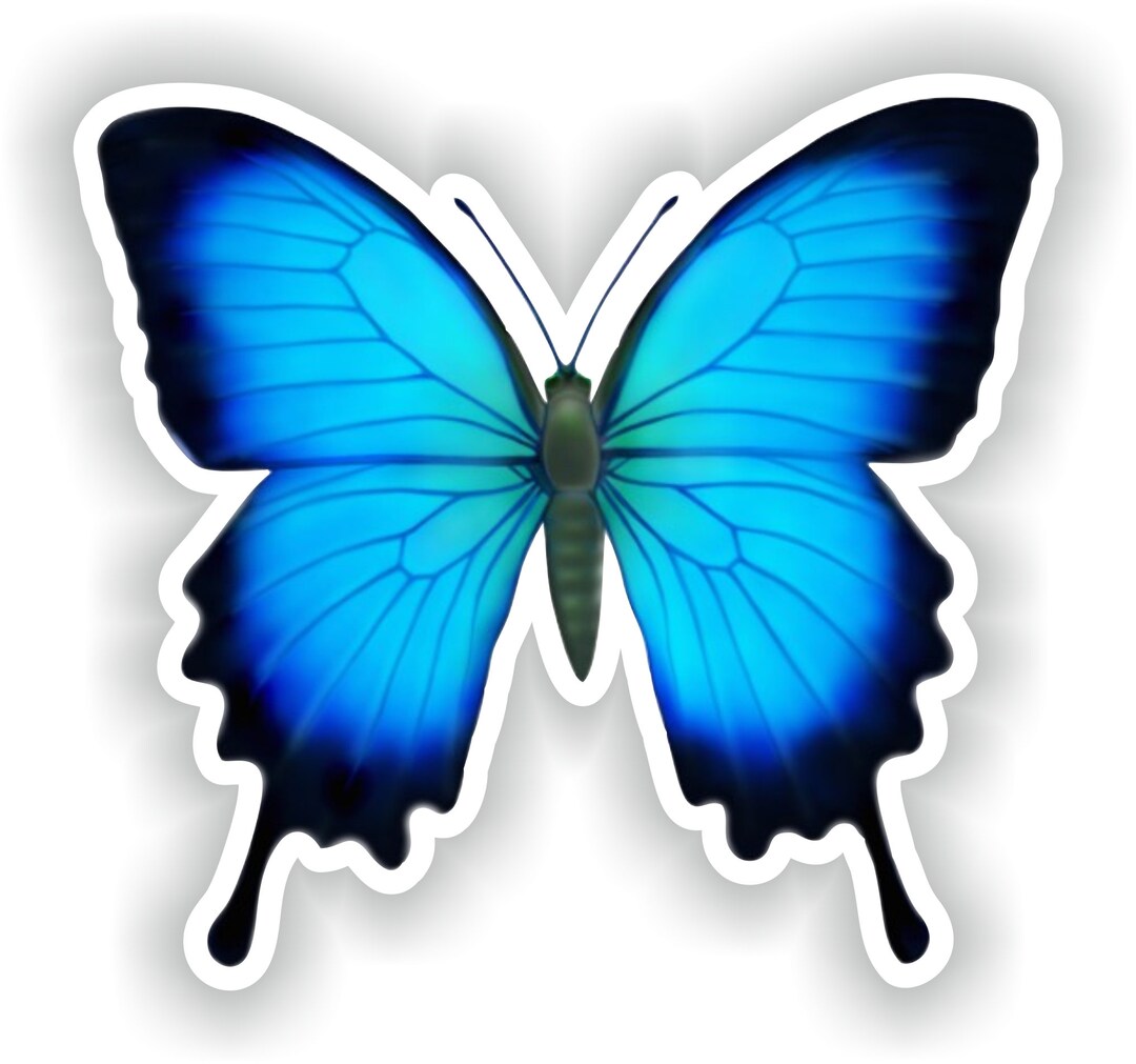Butterfly Sticker for Bumper Car Van Truck Motorcycle Helmet Toolbox ...