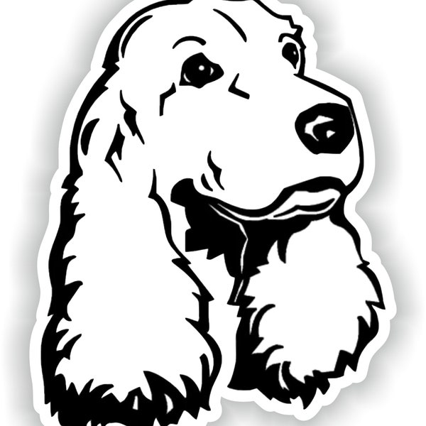 Cocker Spaniel Car Decal - Etsy