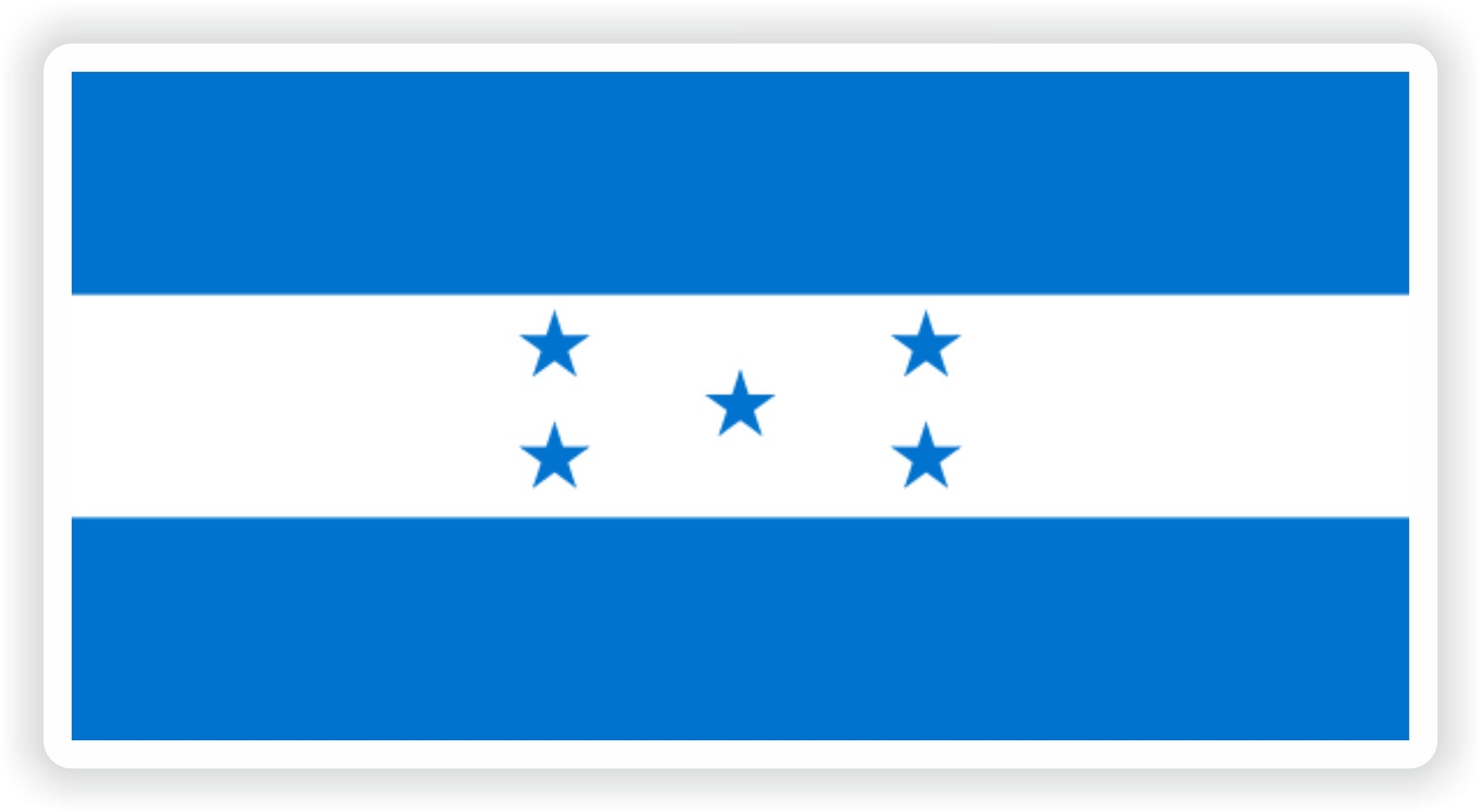 Honduras Flag Sticker for Laptop Book Fridge Guitar Motorcycle Helmet ...