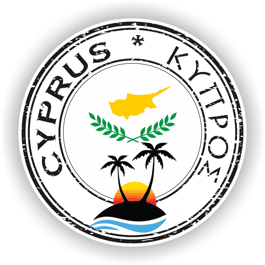 Cyprus Seal Round Flag - Digital File Download - Svg, Png, Eps, Jpg - Etsy