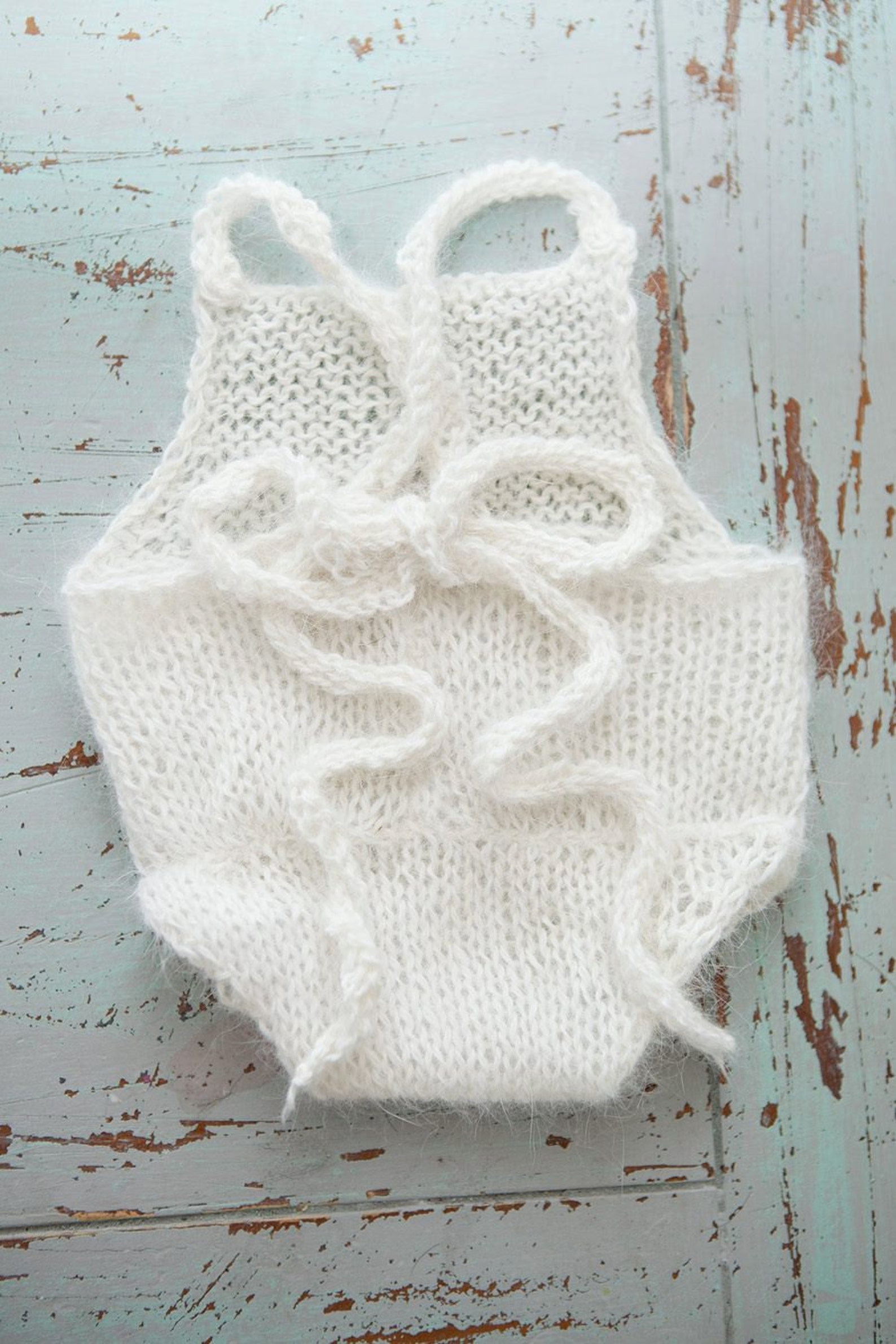 PDF Knitting Pattern - Newborn Photography Prop_classic Angora Romper ...