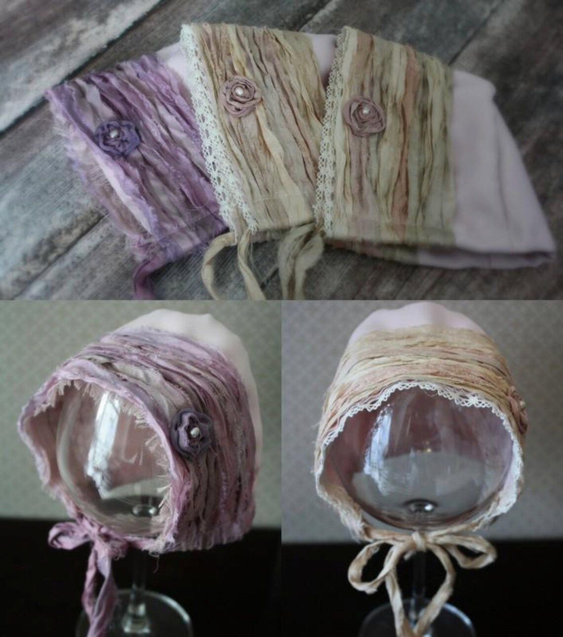 PDF SEWING Pattern - Newborn Eden Madison Rustic Fabric Bonnet PATTERN ...