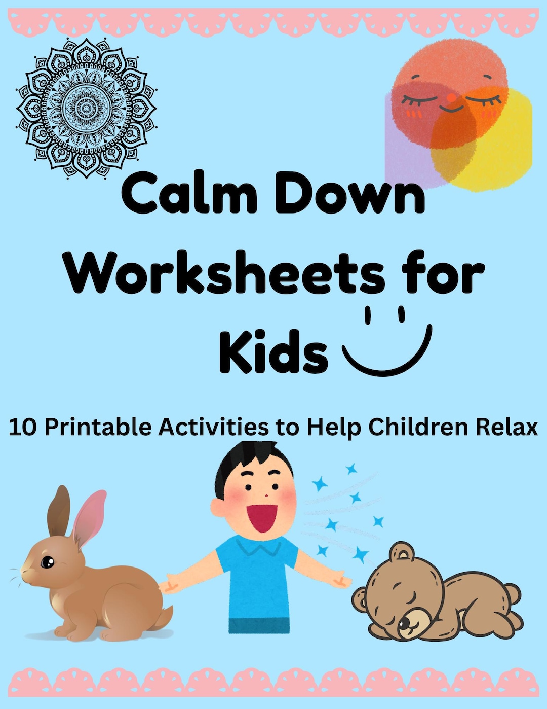 Calm Down Worksheet for Kids | Emotional Regulation Printable ...