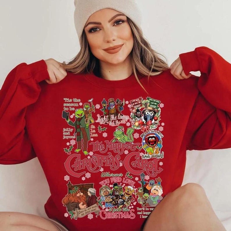 90s the Muppet Christmas Carol Characters Group Sweatshirt PNG, Magic ...