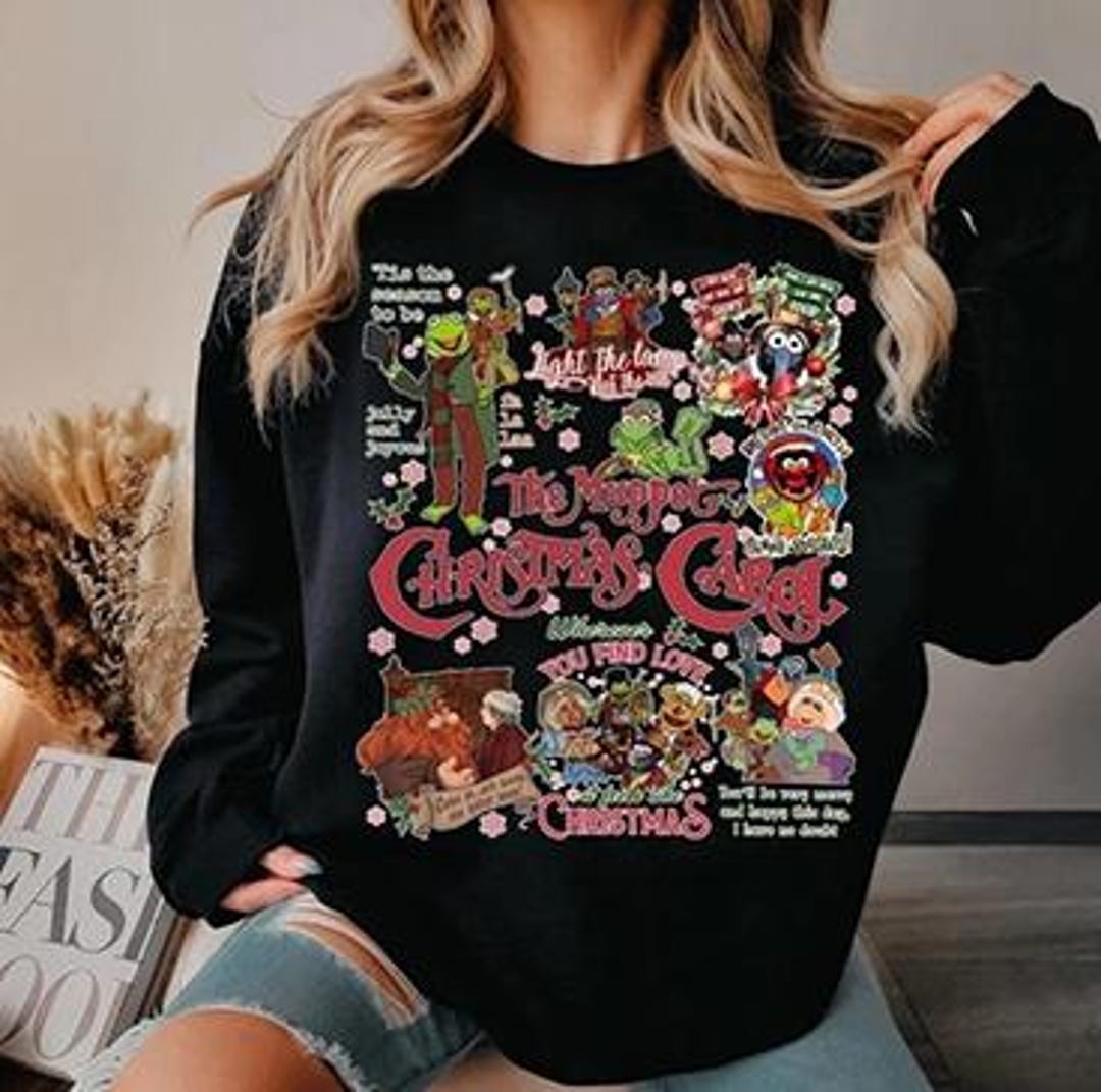 90s the Muppet Christmas Carol Characters Group Sweatshirt PNG, Magic ...