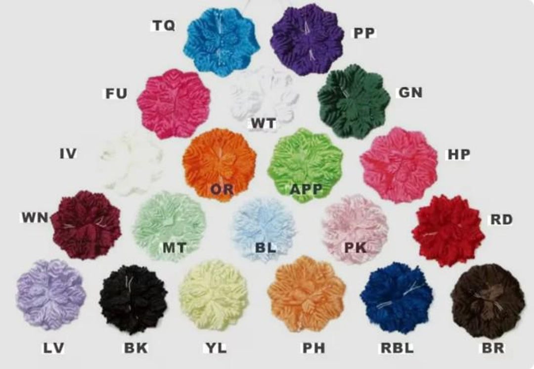 24 Pc Carnation Flowers, Capias, Flat 3" - Etsy