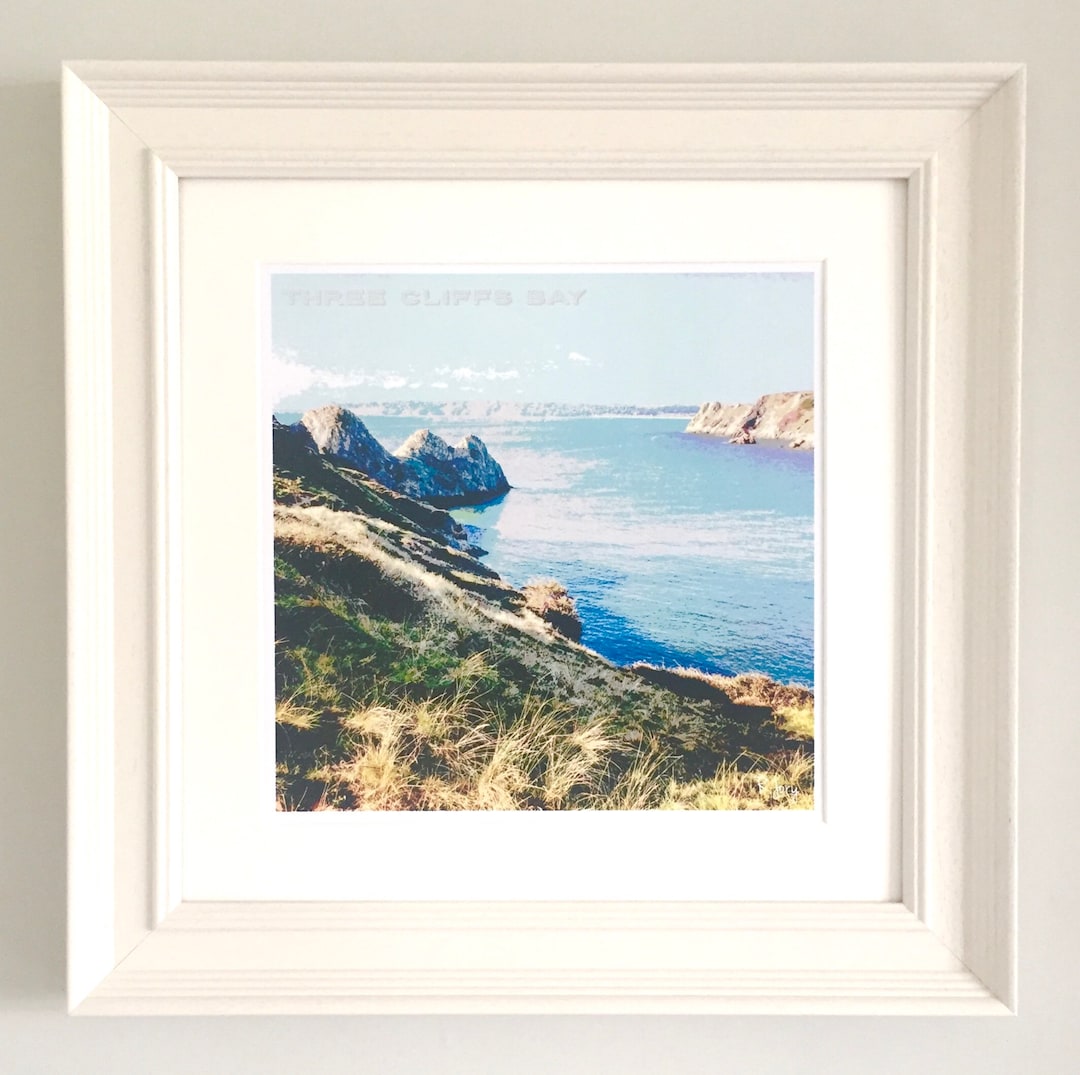 Gower Poster Art Framed Prints. A Collection of Scenic Gower Beaches in ...