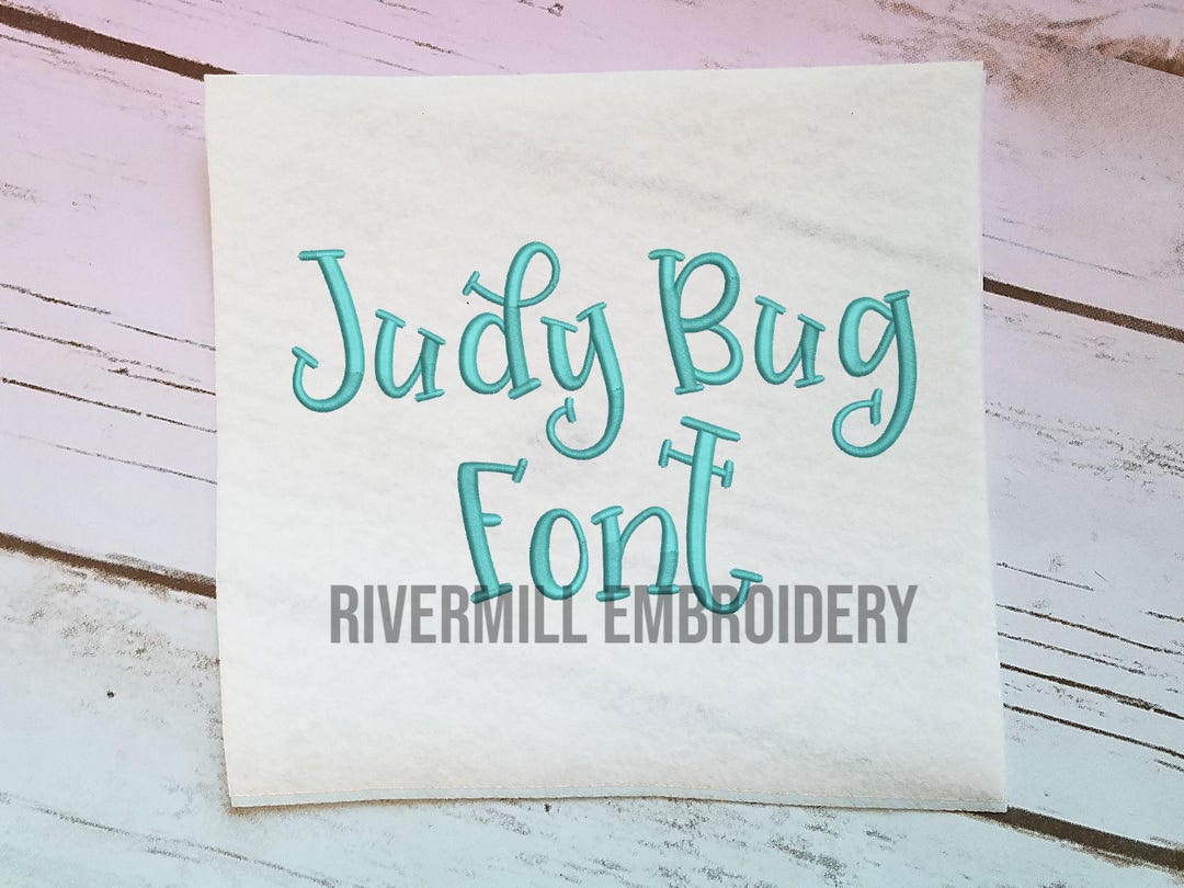 Judy Bug Machine Embroidery Font Monogram Alphabet - 3 Sizes - BX Files ...