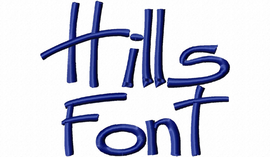 Hills Machine Embroidery Font Monogram Alphabet - 3 Sizes - BX Files ...