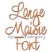 Large Maisie Machine Embroidery Font Monogram Alphabet 3 | Etsy